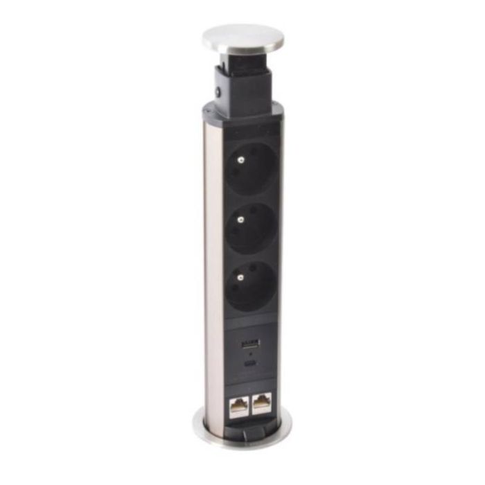 Multiprise LEGRAND Incara Tower 60 avec RJ45 et USB