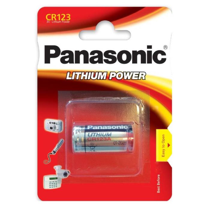 Pile Lithium PANASONIC CR123A Lithium 3 Volts - (5410853017097)