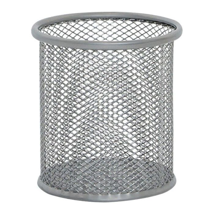 Pot à Stylo Rond Métal - Gris (802GR)