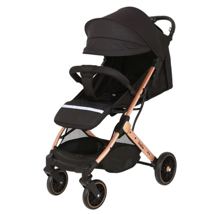 Poussette-cabine KIDILO K10FG Avec Cache Pieds - Noir