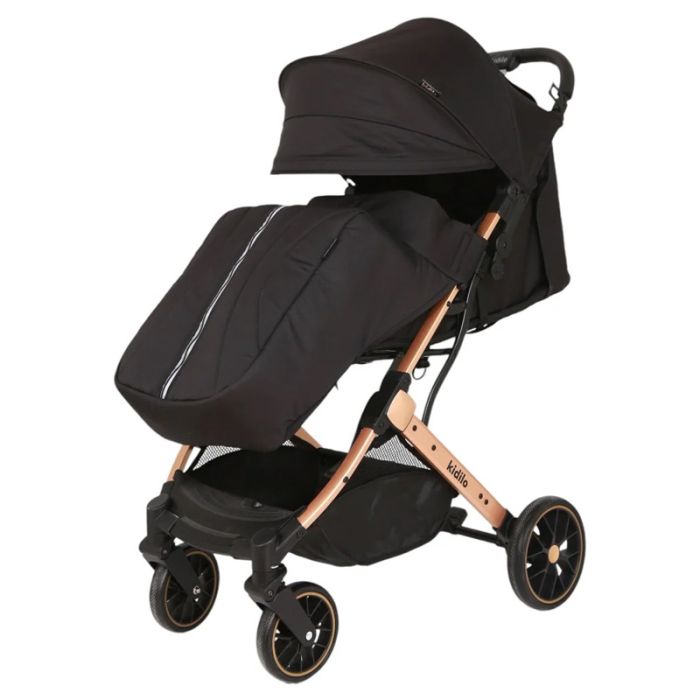 Poussette-cabine KIDILO K10FG Avec Cache Pieds - Noir