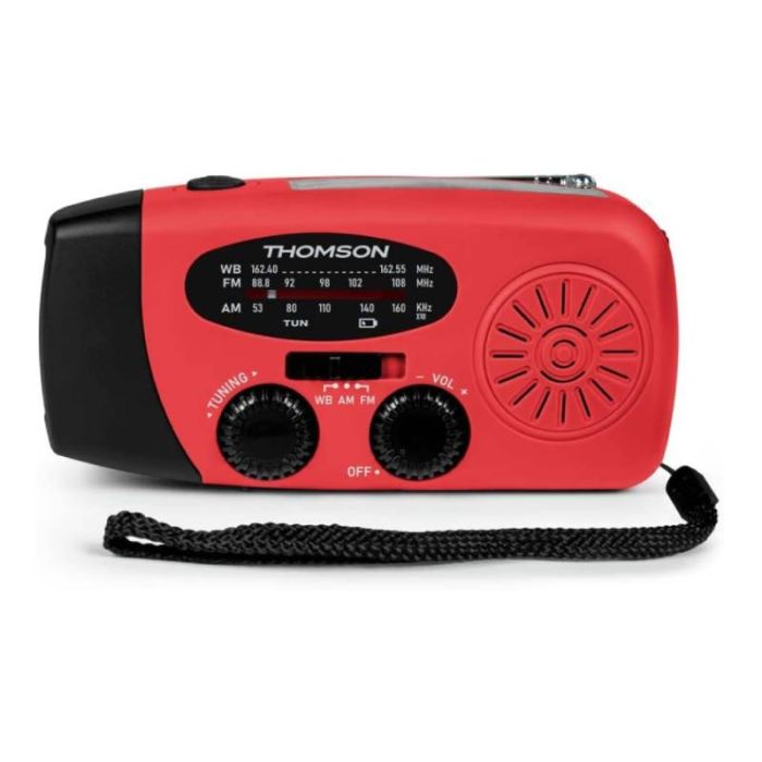 Radio Portable THOMSON RT260 Solaire FM AM Rouge