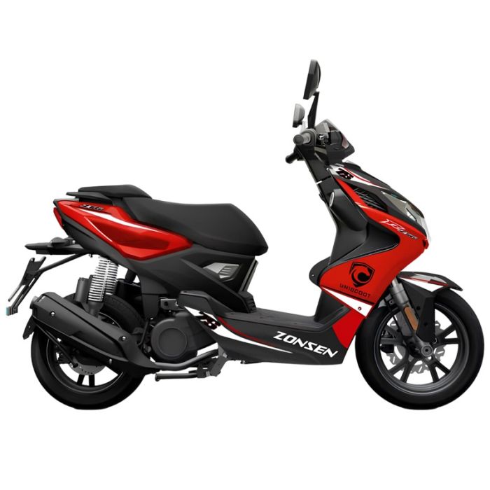 Scooter à Essence UNISCOOT ZONSEN ZT6 125CC - Rouge