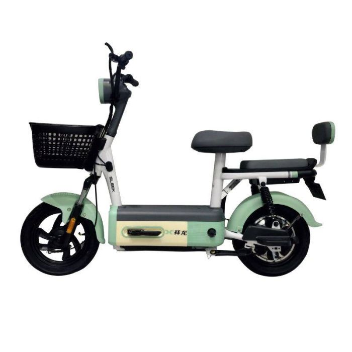 Scooter Électrique ECORIDE ZEN 600W Vert & Blanc Urbain Éco