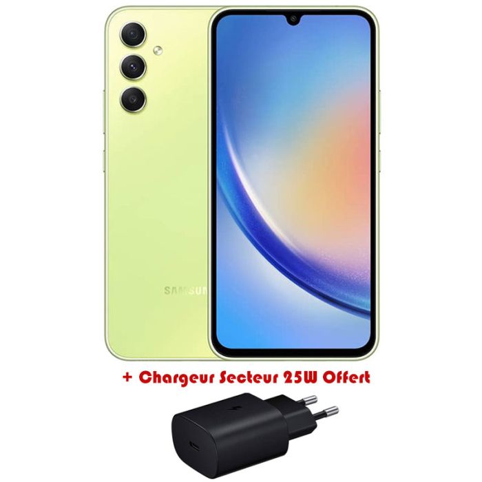 Smartphone Samsung Galaxy A34 5g 6go 128go Vert Lime