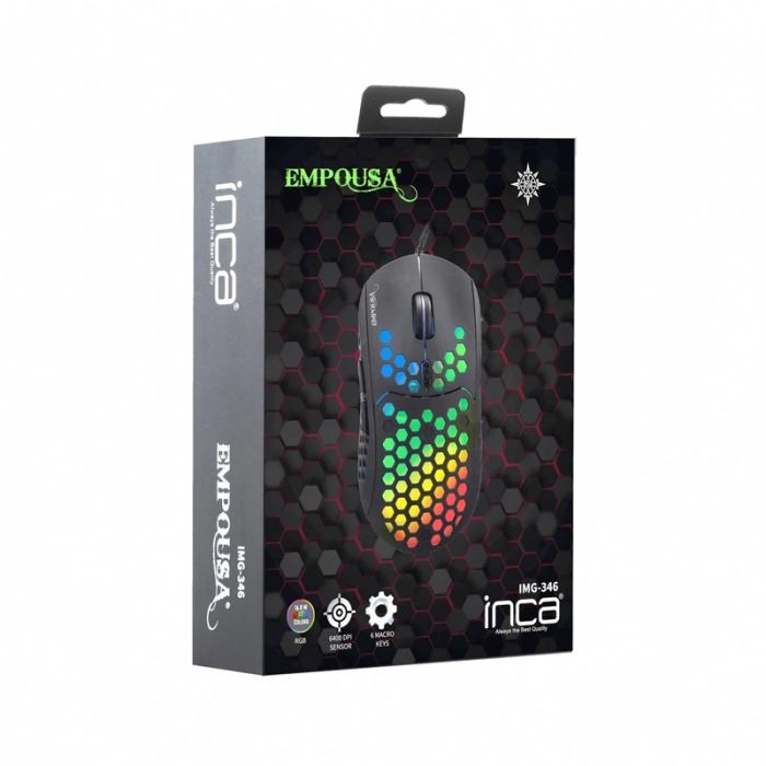Souris Gamer Filaire INCA IMG-346 RGB - Noir