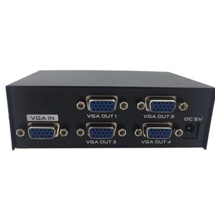 Splitter VGA 4 Ports En Métal - Noir (SPLITTER-VGA-4P)