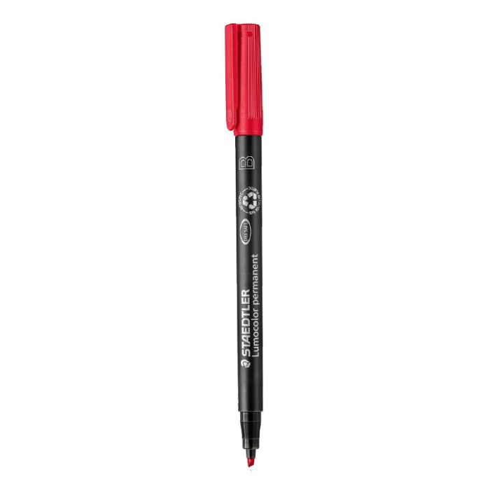 STAEDTLER Lumocolor | Stylo Marqueur permanent universel Rouge