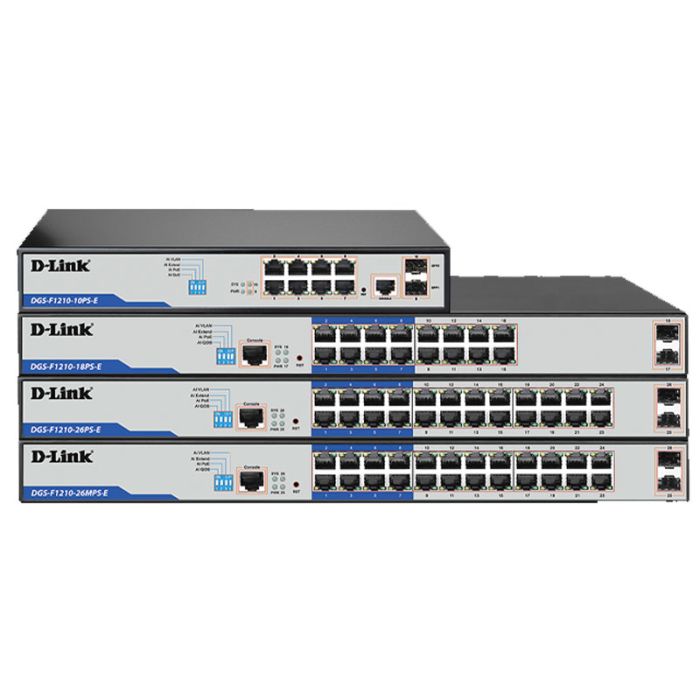 Switch D-LINK PoE+ géré intelligent Gigabit avec 16 ports PoE+