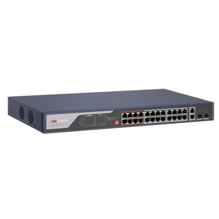 Switch HIKVISION 24 Ports POE Fast Ethernet et 2 Ports Gigabit