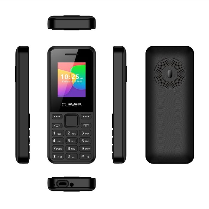 Clever C4 | Téléphone Portable 2G Double SIM - Noir