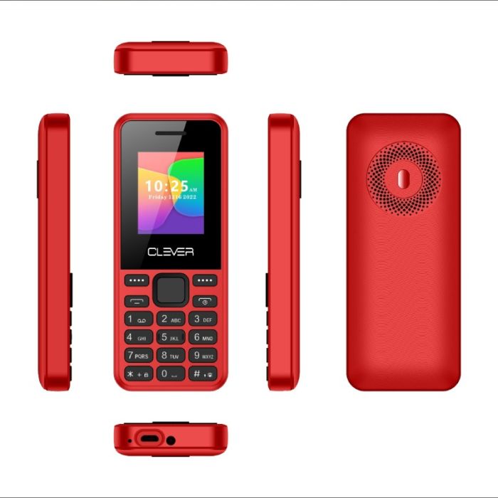 Téléphone Portable Clever C4 ( CLEVER-C4-RED ) - Rouge