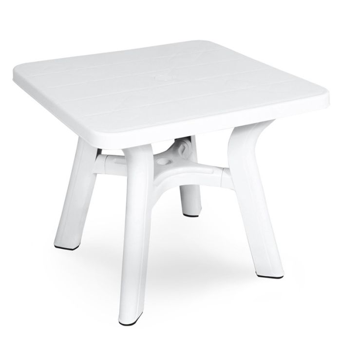Table Plastique Carré Sarra - Blanc