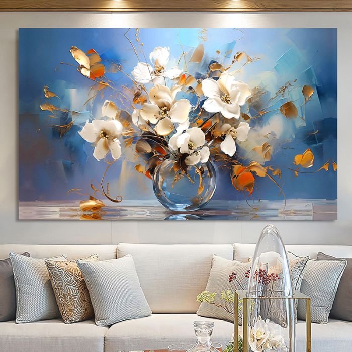 Tableau De Décoration 140 x 90 cm Vase de Fleur (BY60-T03)