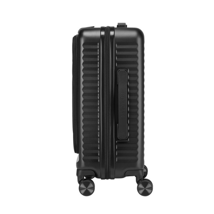 Valise cabine RIVACASE extensible ECO Hardshell 20" 34L - Noir