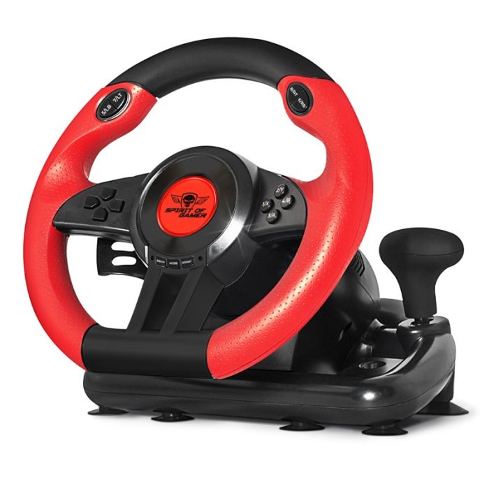 Volant De Course SPIRIT OF GAMER PRO 1 - Noir&Rouge